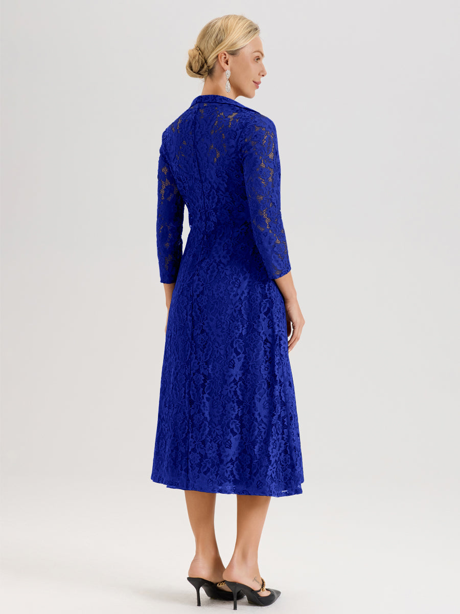 Cicinia 2 Piece Royal Blue Mother Of The Bride Dresses Chiffon V-Neck