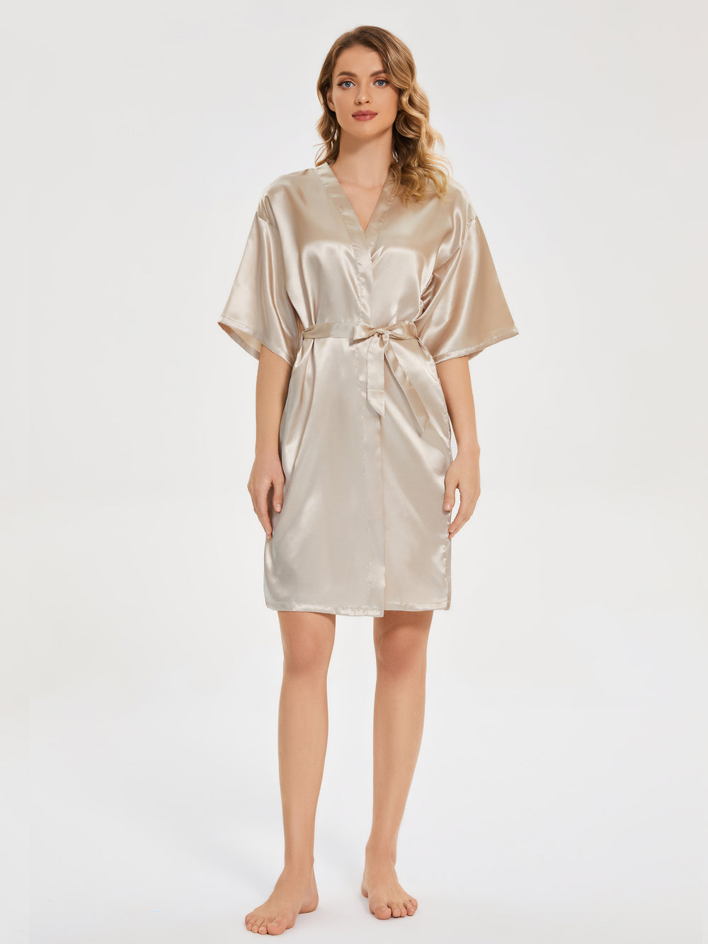 Ready Satin Robe For Bridesmaid