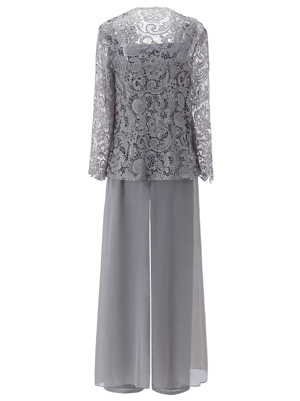 3 Pieces Lace Mother Of the Bride Dress Pants Suits | Cicinia