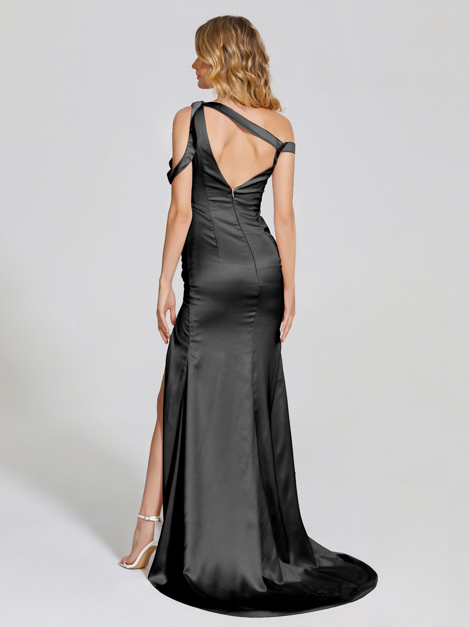 Rosalie Split Soft Satin Bridesmaid Dresses