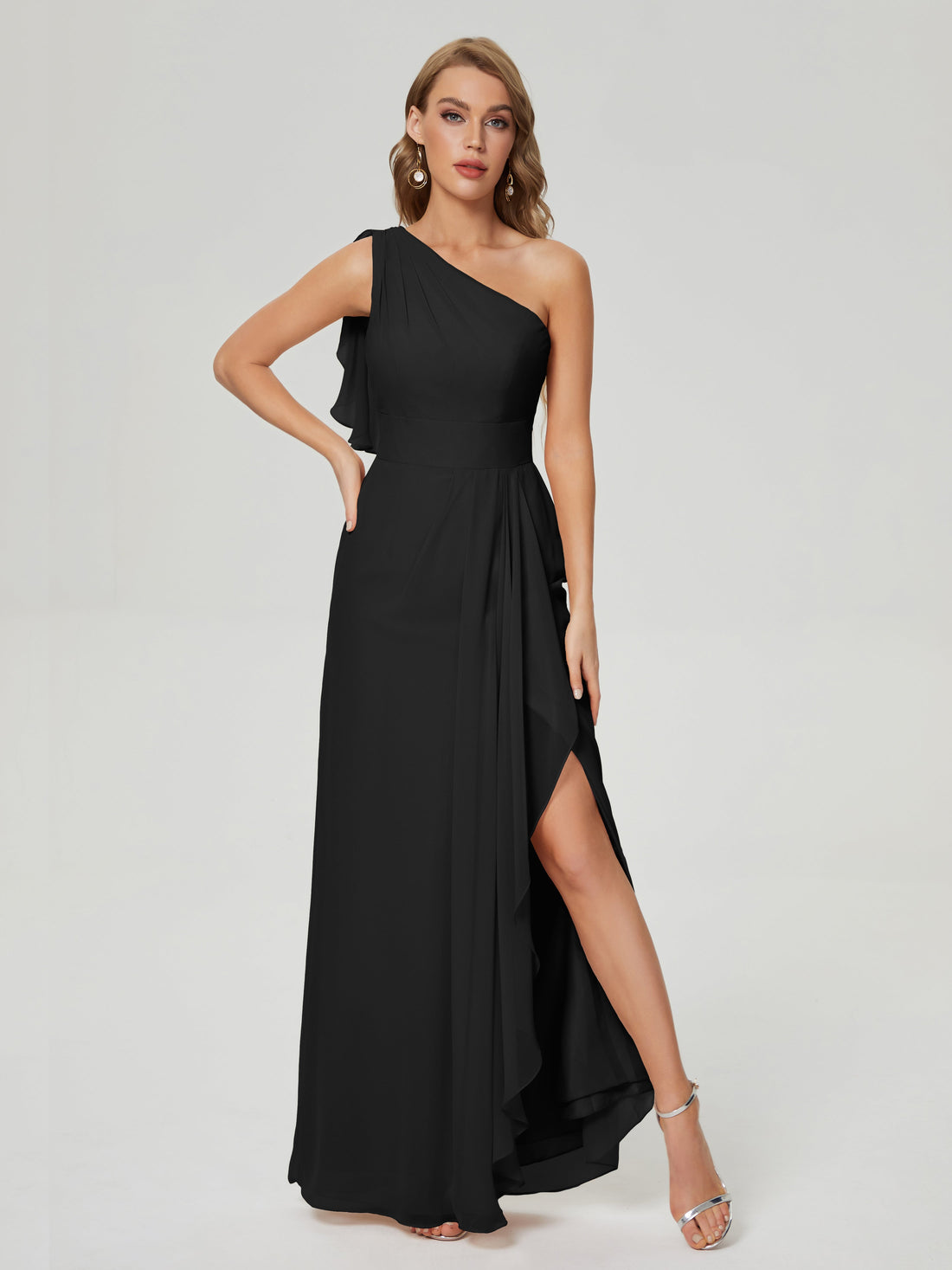 Samara Pretty One-Shoulder Chiffon Bridesmaid Dresses