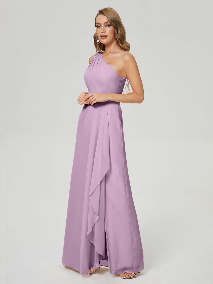 Samara Pretty One-Shoulder Chiffon Bridesmaid Dresses