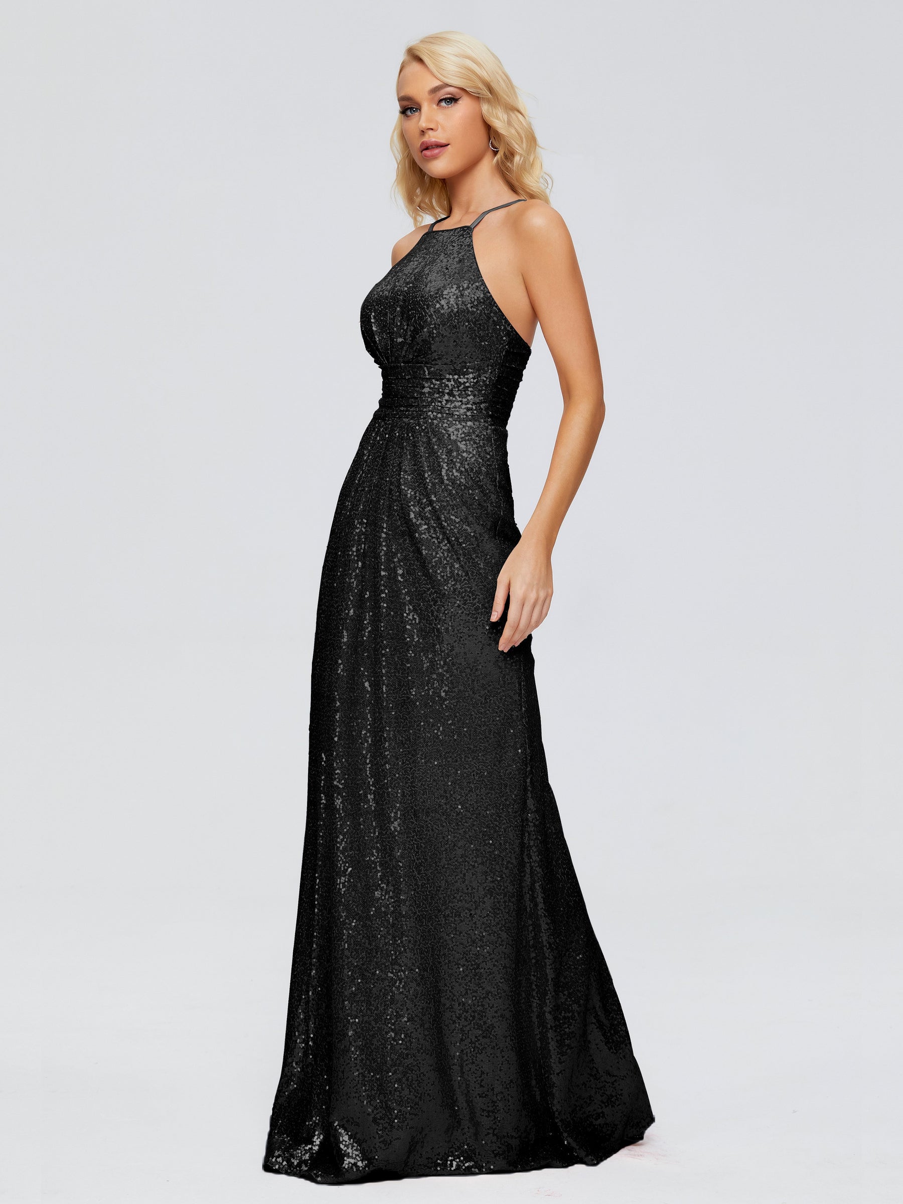 Mary Halter Hourglass Sequins Party Dresses