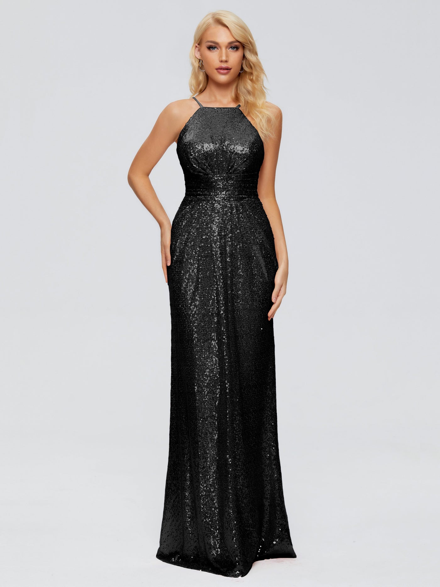 Mary Halter Hourglass Sequins Party Dresses