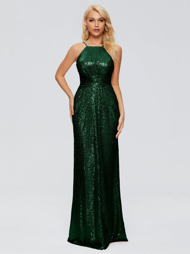 Mary Halter Hourglass Sequins Party Dresses