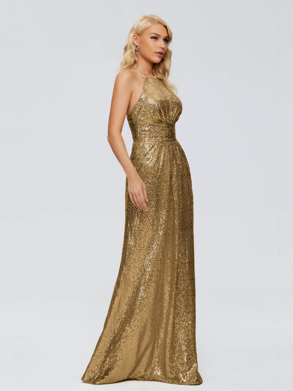 Mary Halter Hourglass Sequins Party Dresses