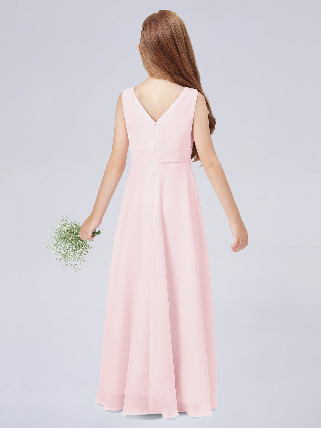 Tank Junior Bridesmaid Dress with Cascade